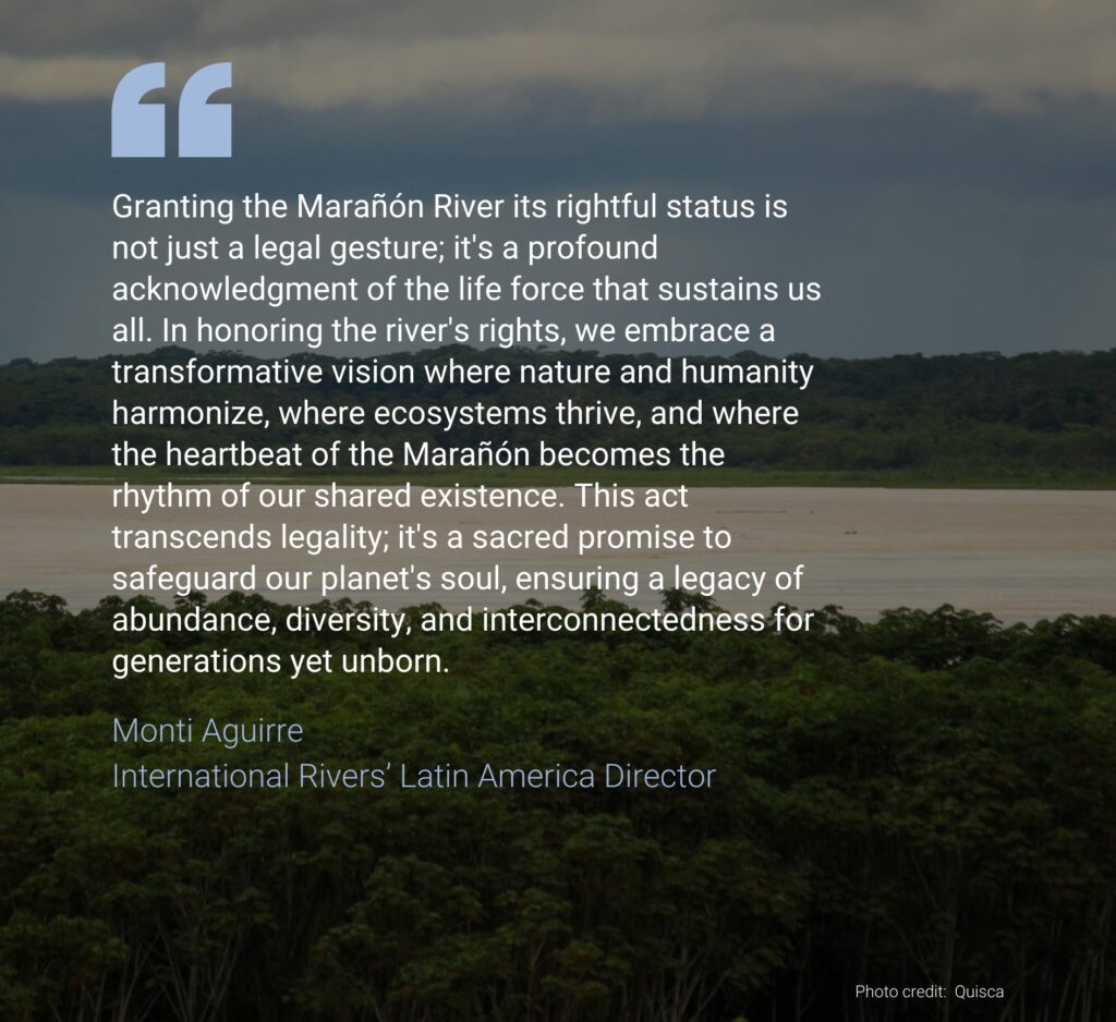 The Marañón River Raises its Voice: A Historic Rights of Nature Case ...