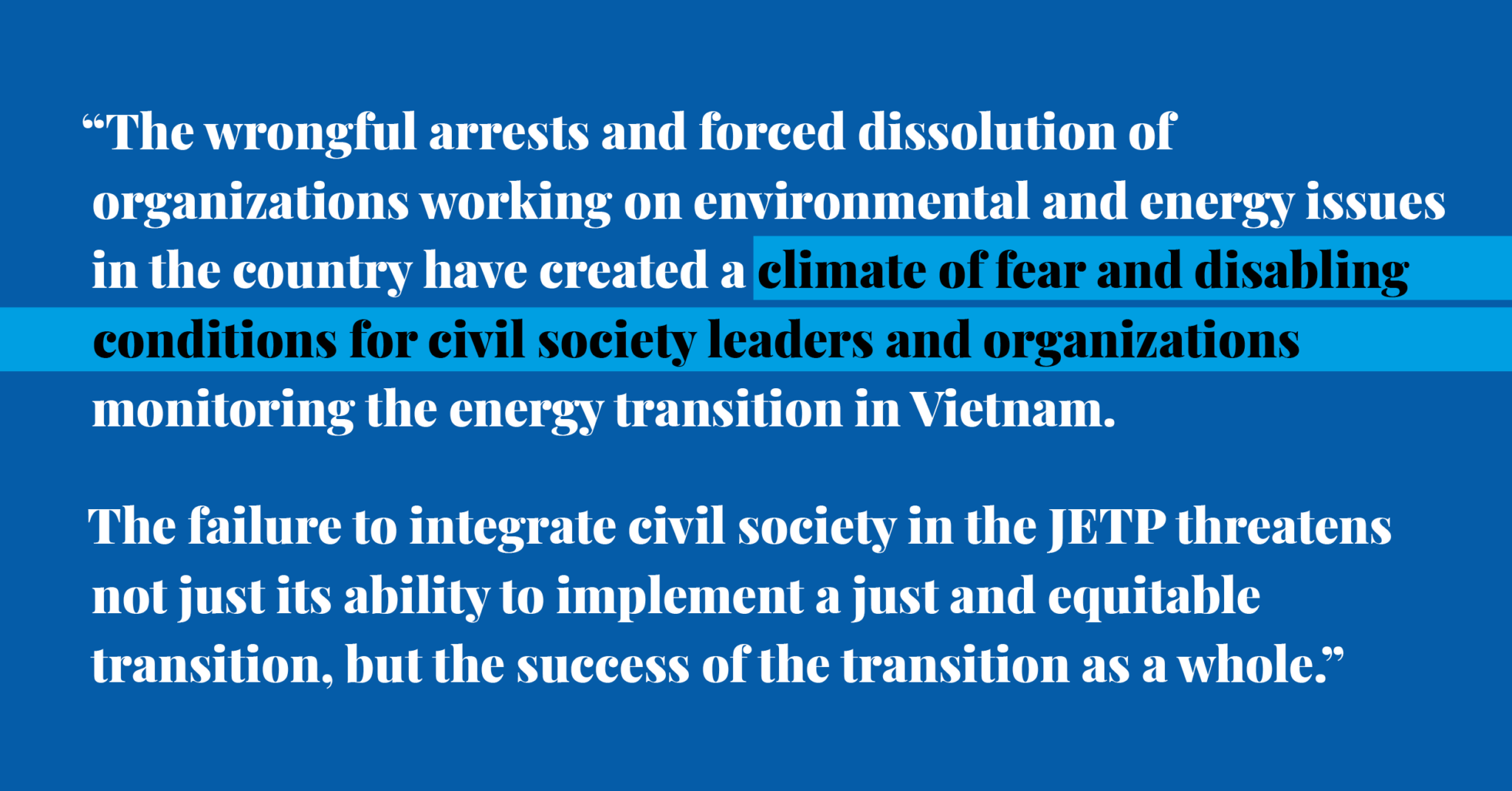 Report | The Missing “Just” in Vietnam’s Just Energy Transition ...